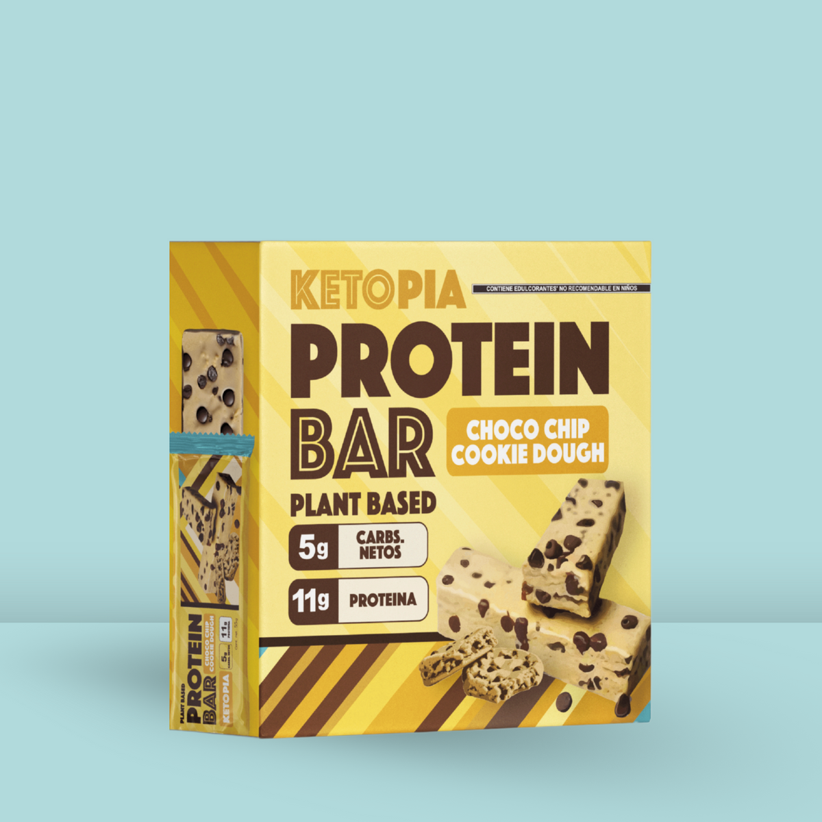 KETOPIA Barras de Proteina Keto De proteina Cookie Dough - PACK 6 ...